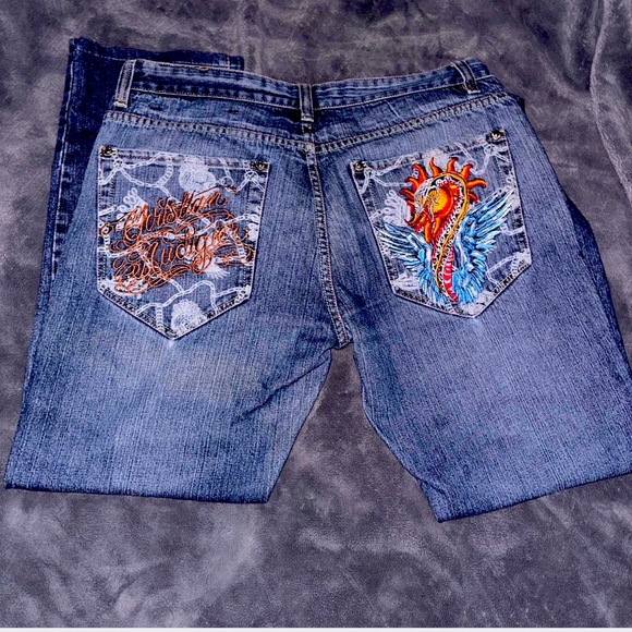 Ed Hardy | Jeans | Christian Audigier Ed Hardy Jeans Embroidered Cobra ...